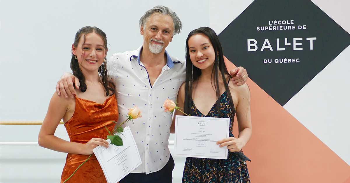 Two recent graduates join Les Grands Ballets | École supérieure de ...