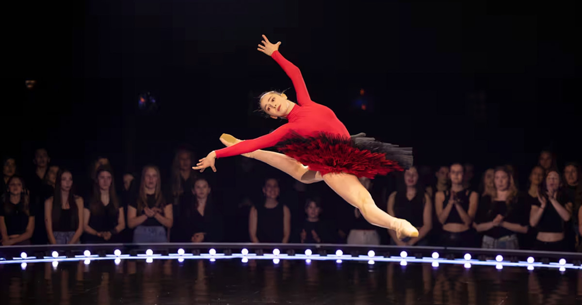 A student from the École supérieure de ballet du Québec stands out on ...